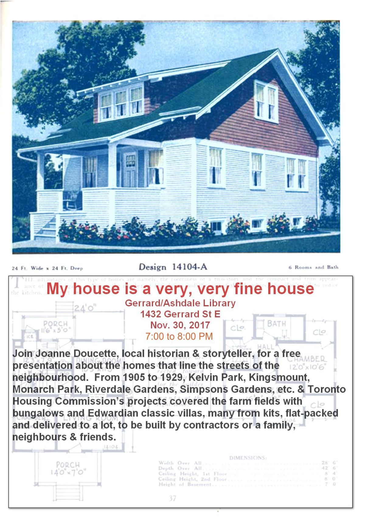 My house is a very very fine house – Leslieville Historical Society