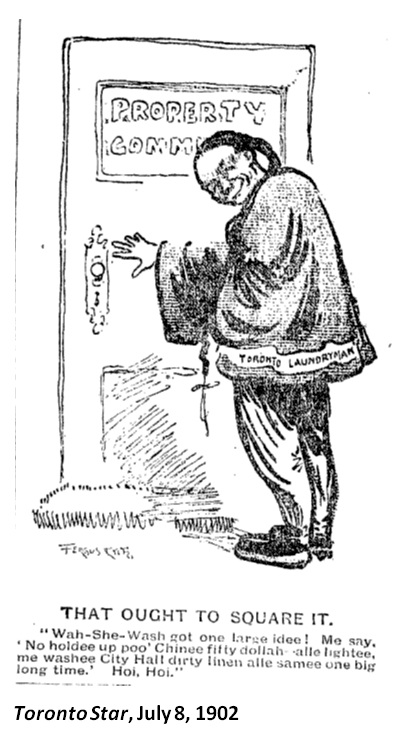 19020708 TS Chinese laundryman cartoon – Leslieville Historical Society