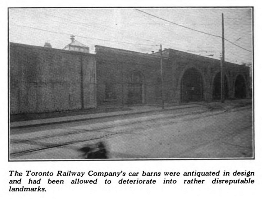 The TTC’s Russell Car Barns and the TRC Car Barns that Burned Down not ...