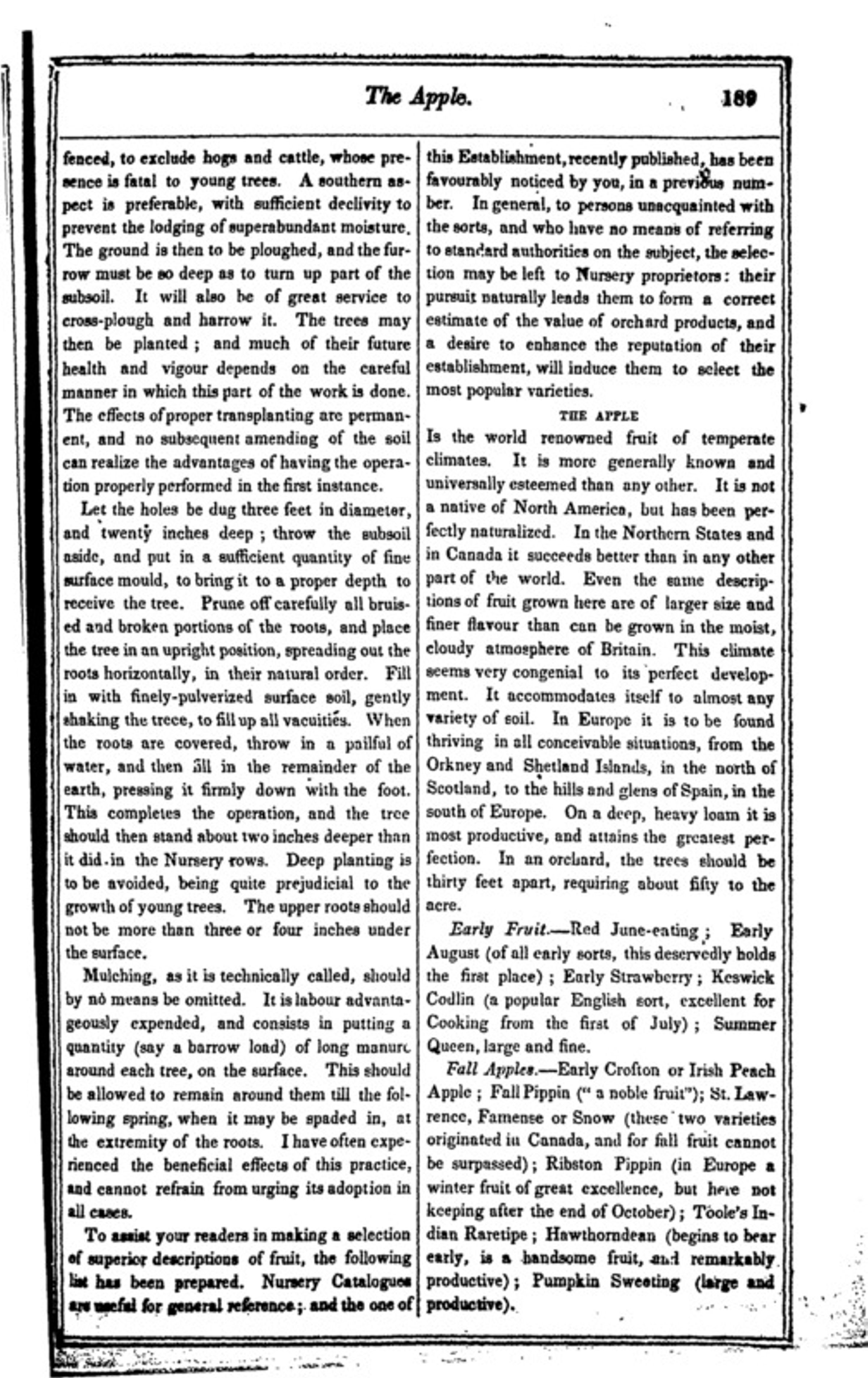 Transplanting, George Leslie, The Farmer and Mechanic, Vol 1, no 7 ...